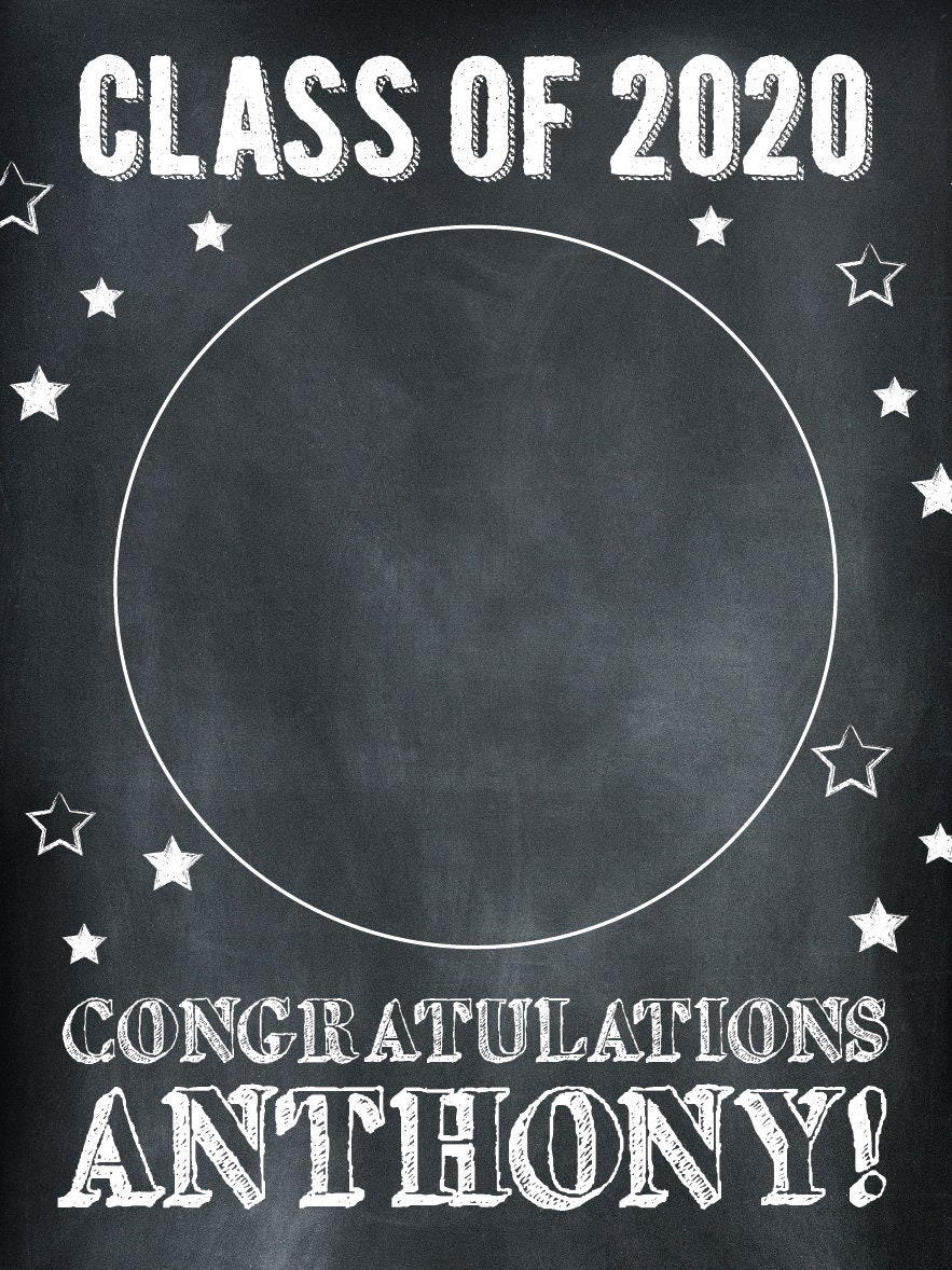Chalkboard Graduation Poster Digital Download 30 X 40 - Etsy