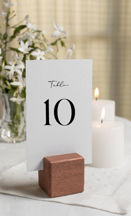Table Numbers Sign for Tables Printable Signs Digital Download 8 X 10 ...