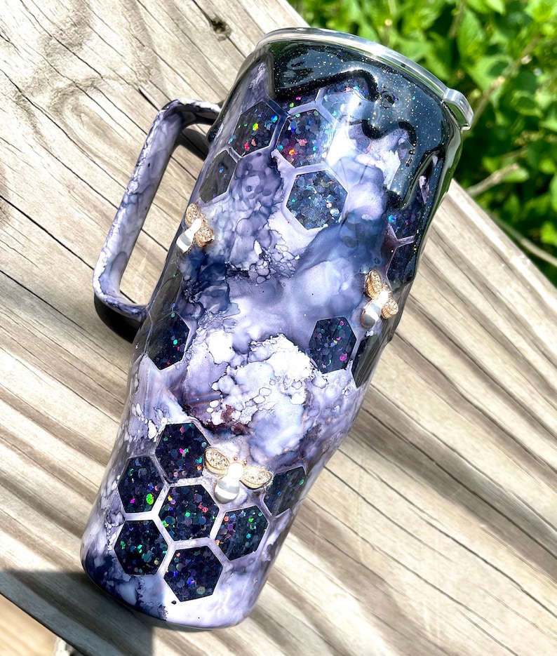 Black “goth/emo” 3D Peekaboo Bee Tumbler Halloween Skull - Etsy