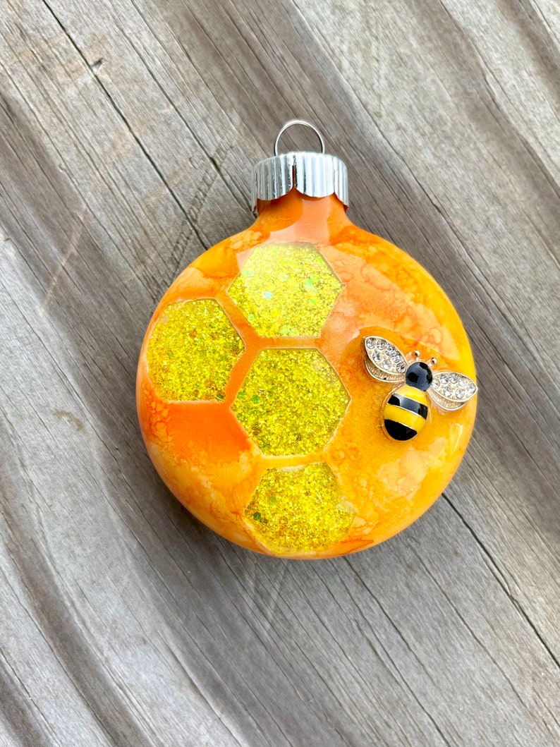 Honey Bee Christmas Holiday Tree Ornament - Etsy