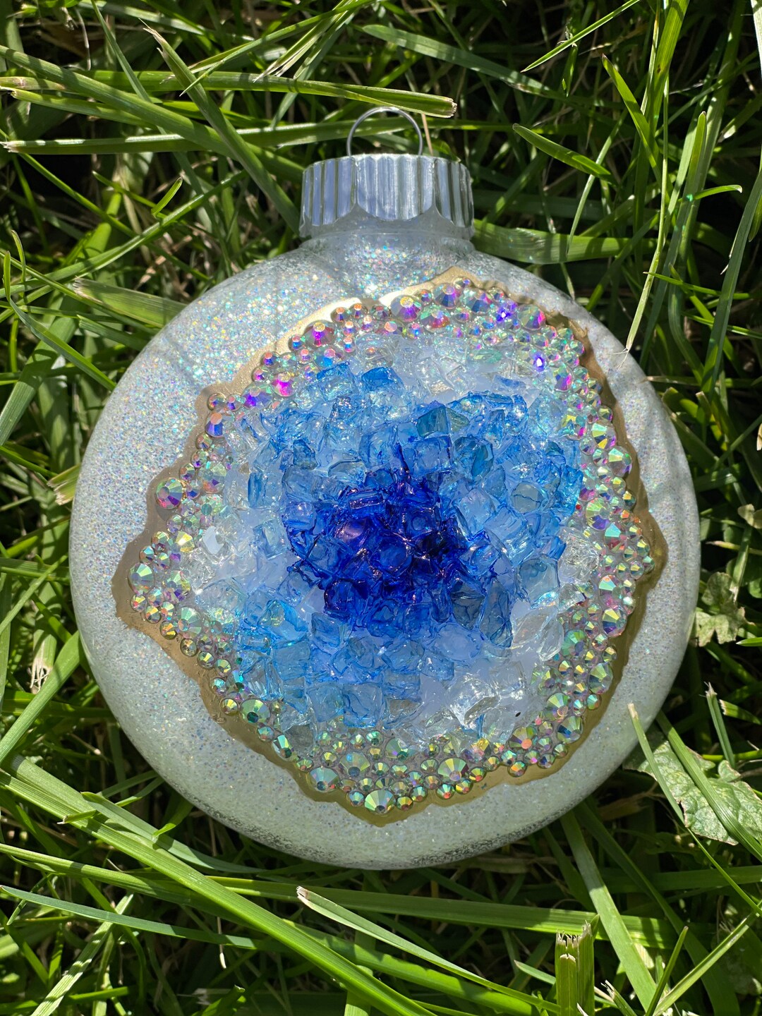 Geode Christmas Holiday Tree Ornament - Etsy