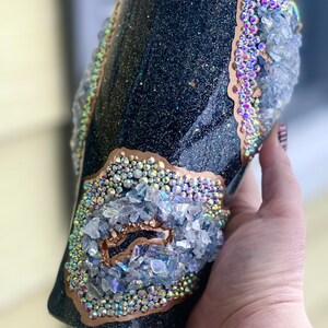 Rainbow Moonstone Geode 3D Rhinestone Tumbler - Etsy