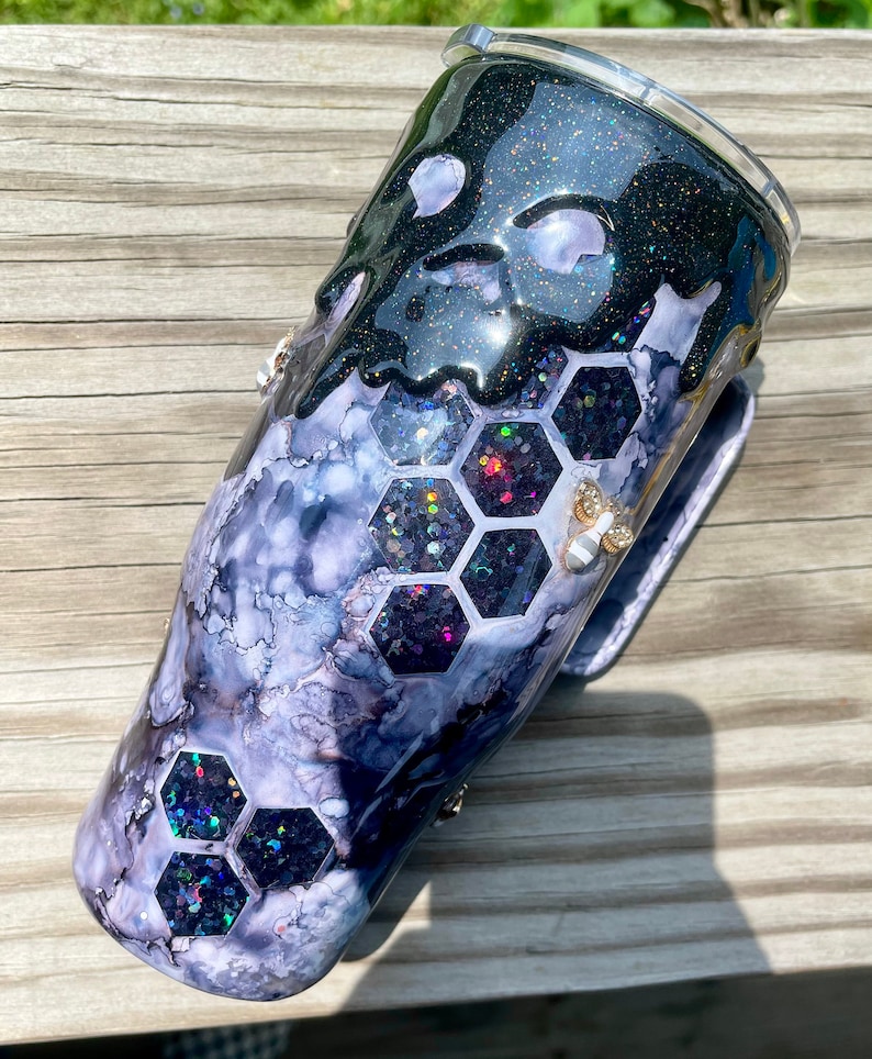 Black goth/emo 3D Peekaboo Bee Tumbler - Etsy