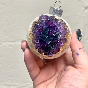 Geode Christmas Holiday Tree Ornament - Etsy