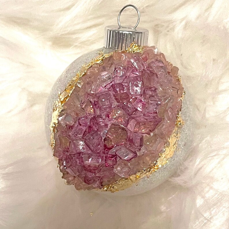 Geode Christmas Holiday Tree Ornament - Etsy