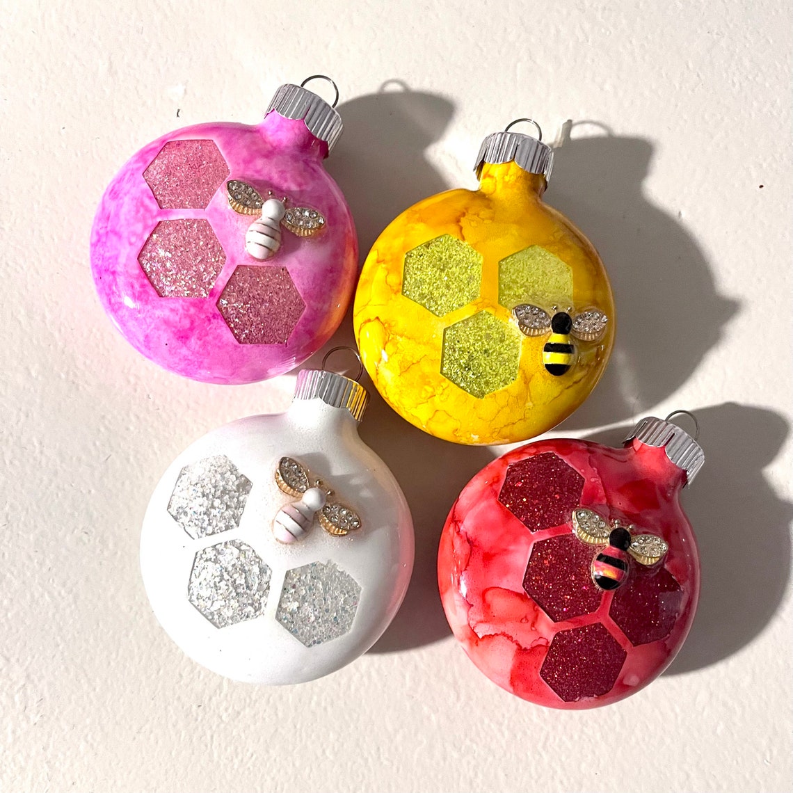 Honey Bee Christmas Holiday Tree Ornament - Etsy