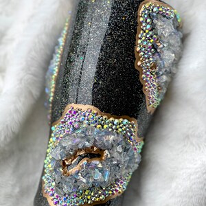 Rainbow Moonstone Geode 3D Rhinestone Tumbler - Etsy