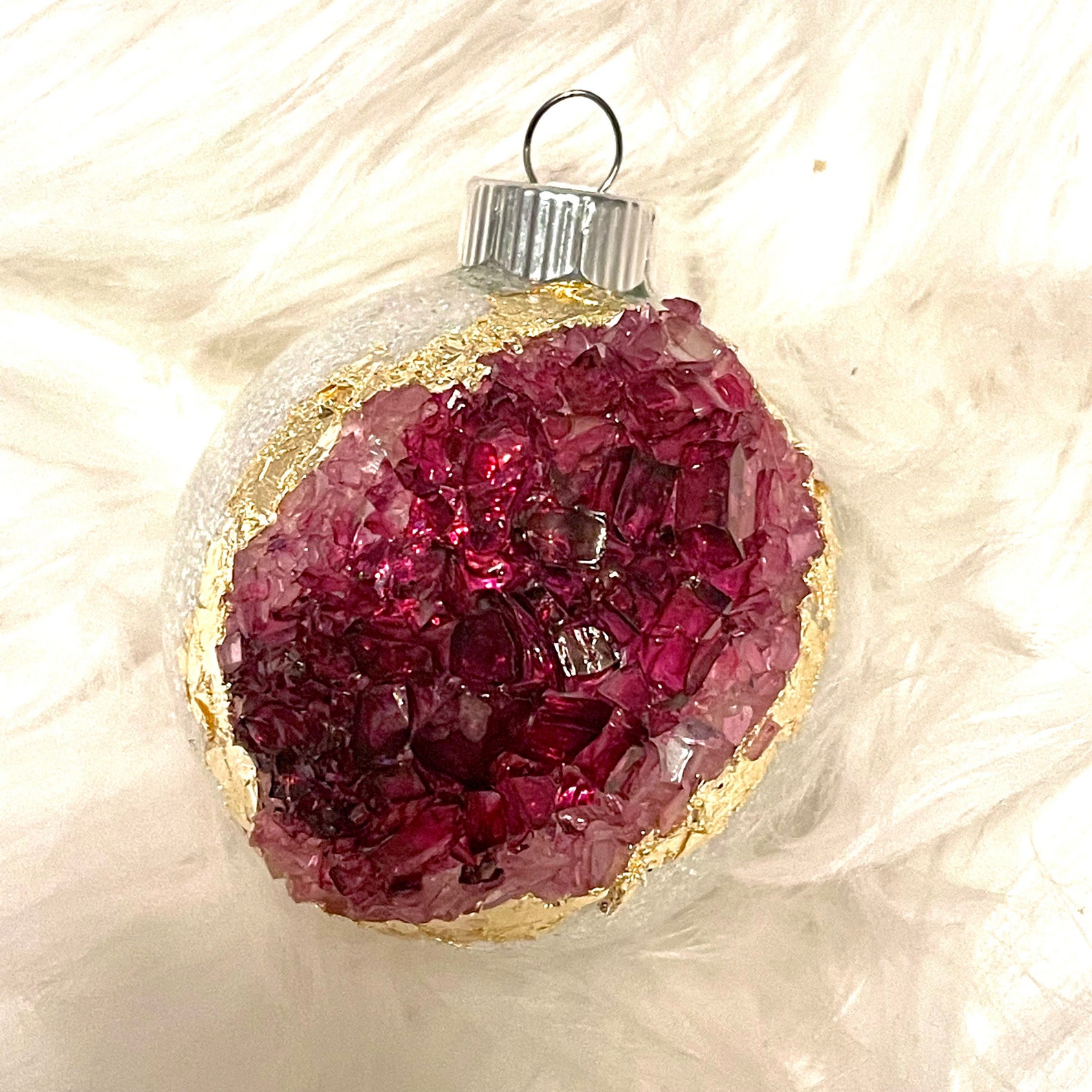 Geode Christmas Holiday Tree Ornament - Etsy
