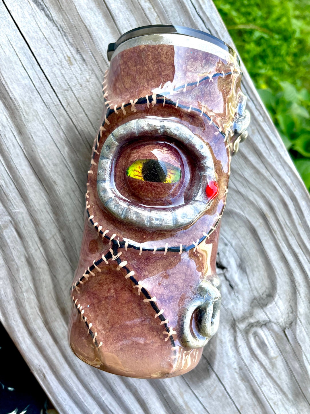 20oz Thick Creepy Spell-book Halloween 3D Tumbler - Etsy