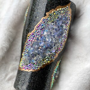 Rainbow Moonstone Geode 3D Rhinestone Tumbler - Etsy