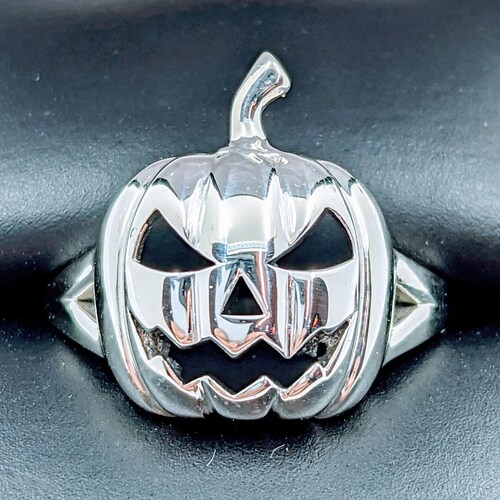 Jack O' Lantern Ring Halloween Ring Carved Pumpkin Ring - Etsy