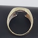 14K Yellow Gold Diamond Horseshoe Ring - Etsy