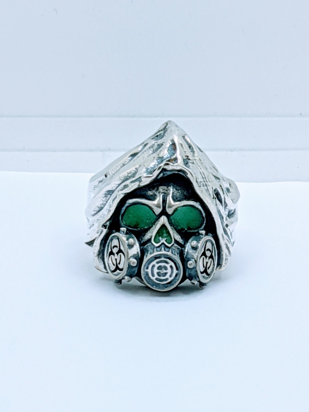 Sterling Silver Gas Mask Grim Reaper Skull Ring - Etsy