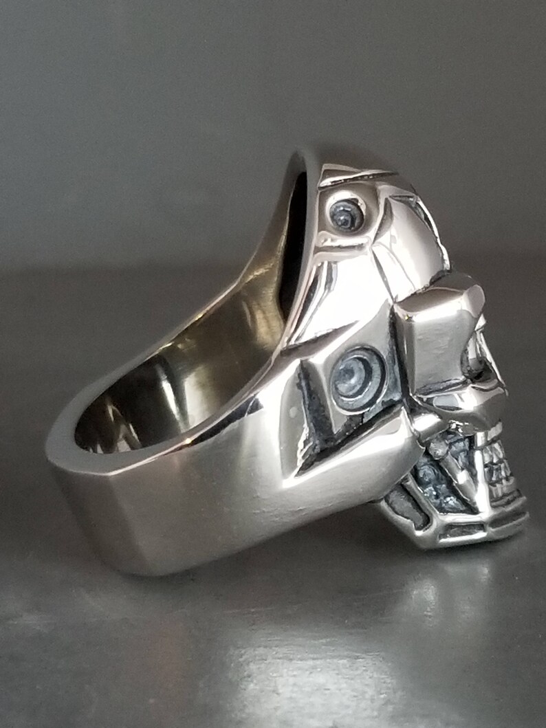 Sterling Silver Terminator Ring - Etsy