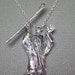 Sterling Silver Wizard Pendant With Durable Sterling Silver Cable Chain ...