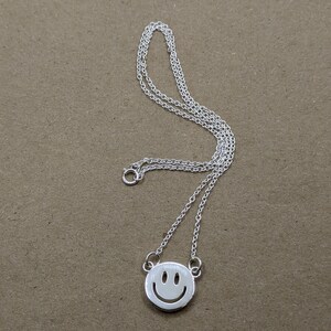 Sterling Silver Have A Nice Day Smiley Face Necklace - Etsy