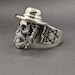 Sterling Silver Jewish Rabbi Skull Ring With Star of David - Etsy