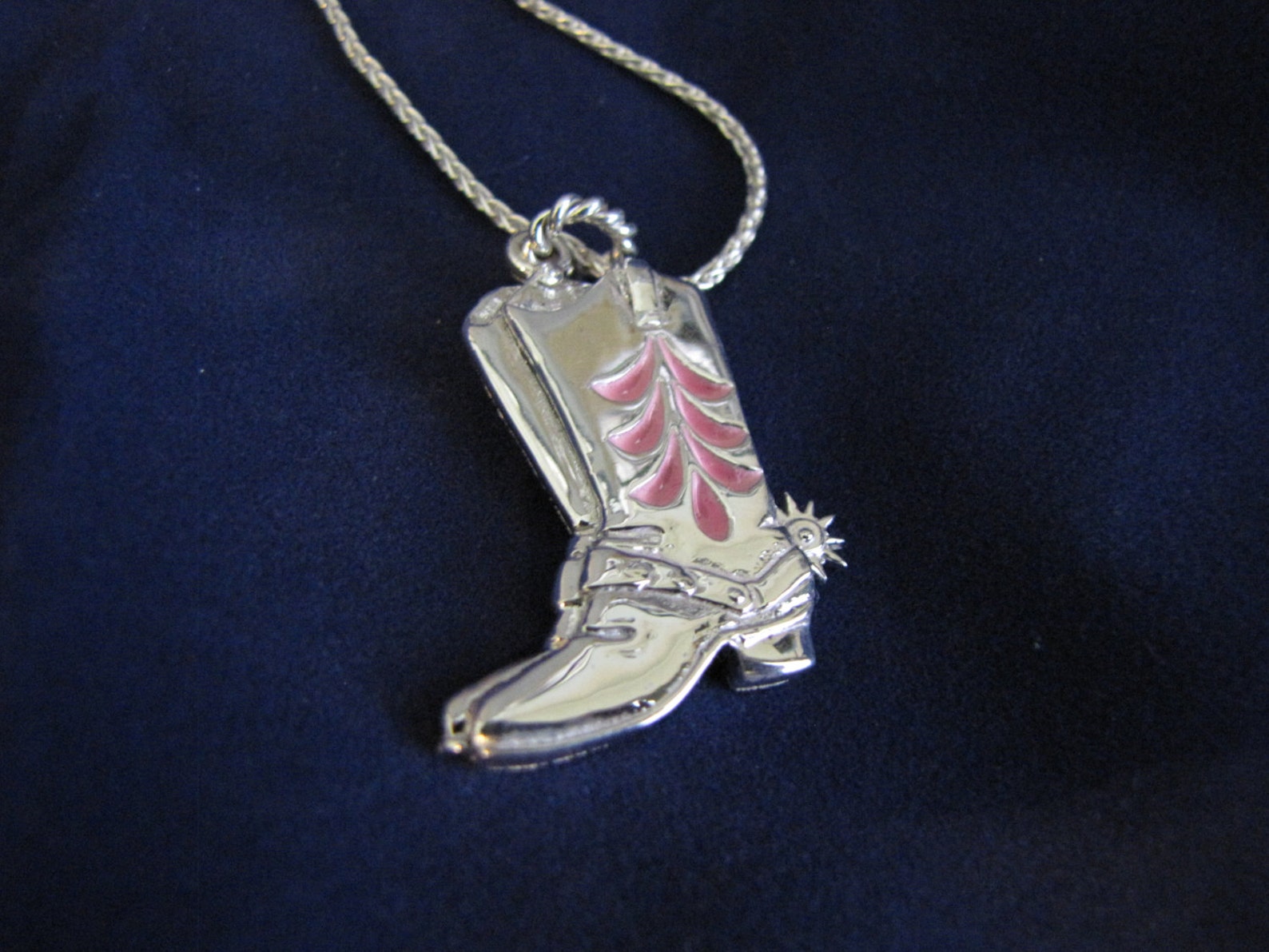 Sterling Silver Solid Custom Cowboy Boot With Sterling Silver Wheat ...