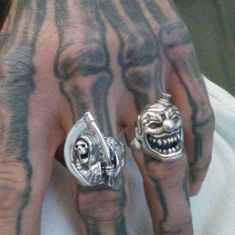 Sterling Silver Clown Ring - Etsy