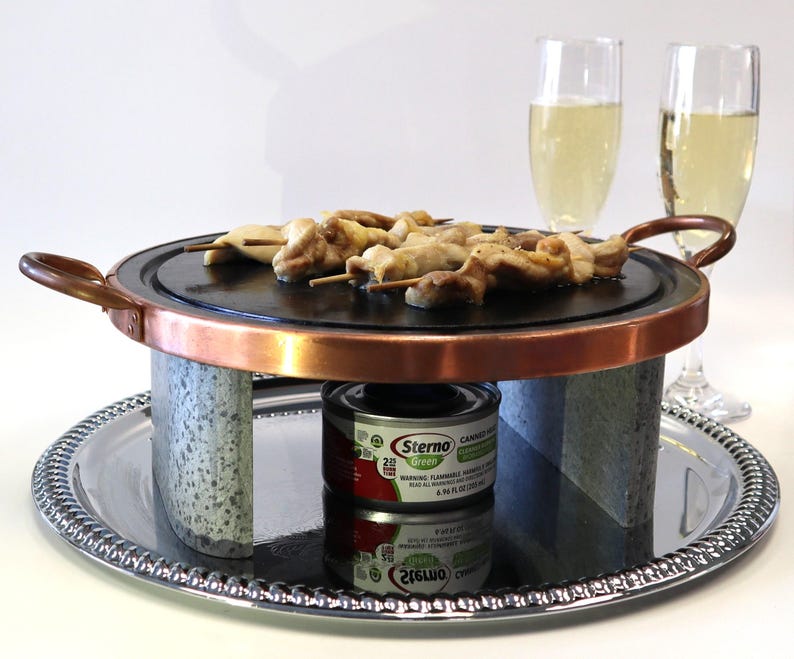 Sterno Grill - Radius Soapstone Grill, Tabletop Grill, Complete Kit ...
