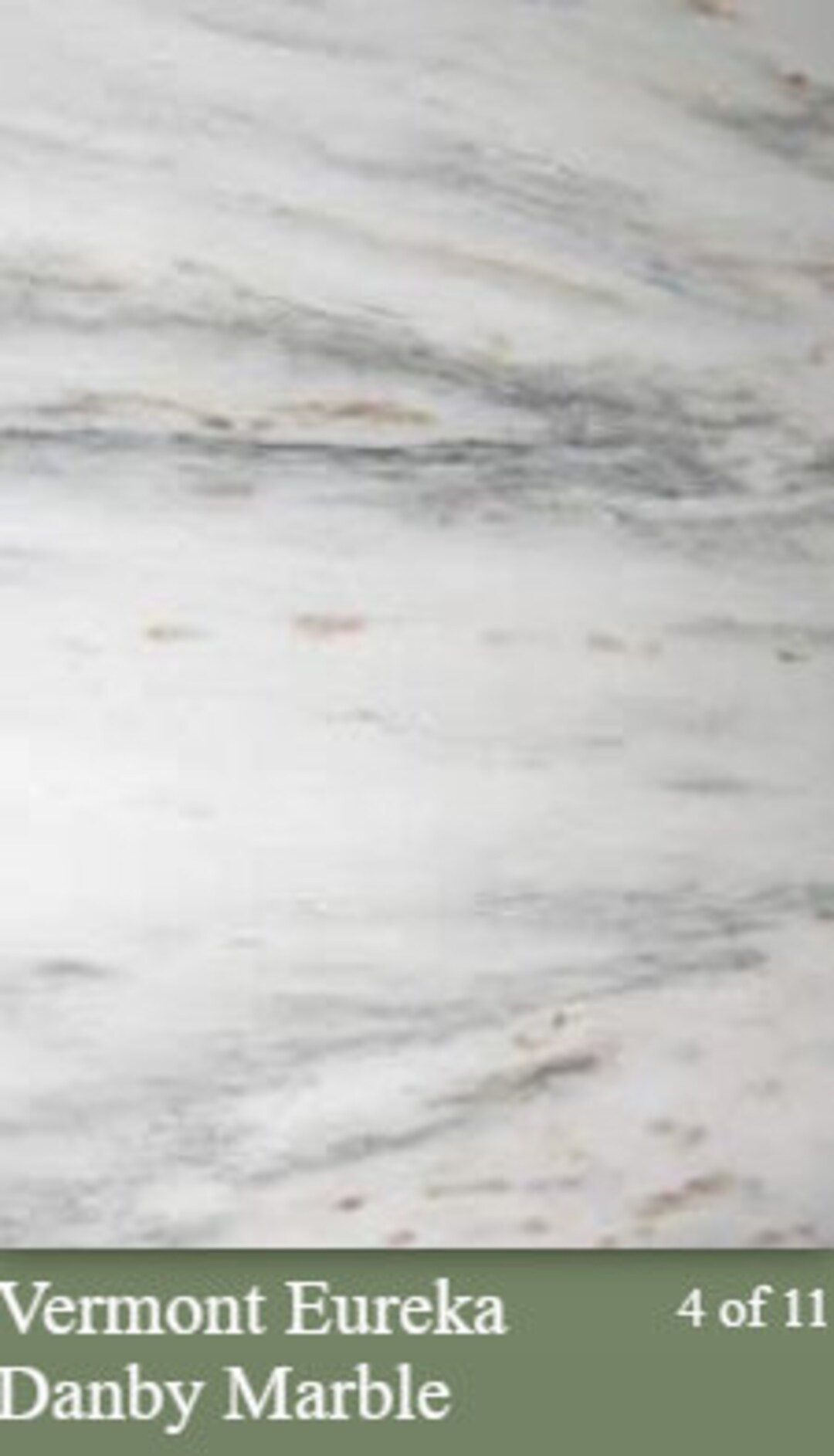 Marble Sample Vermont Marble Montclair, Mountain White, Eureka - Etsy