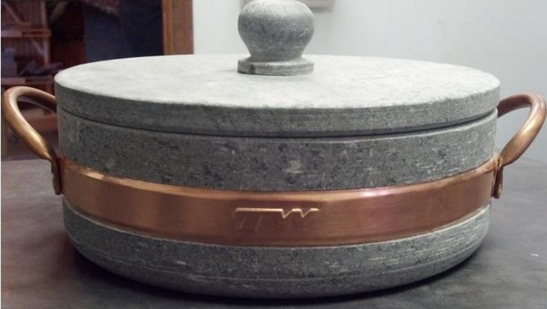 Stone Saute Cooker - Natural Soapstone - Sauté Cooking - Etsy
