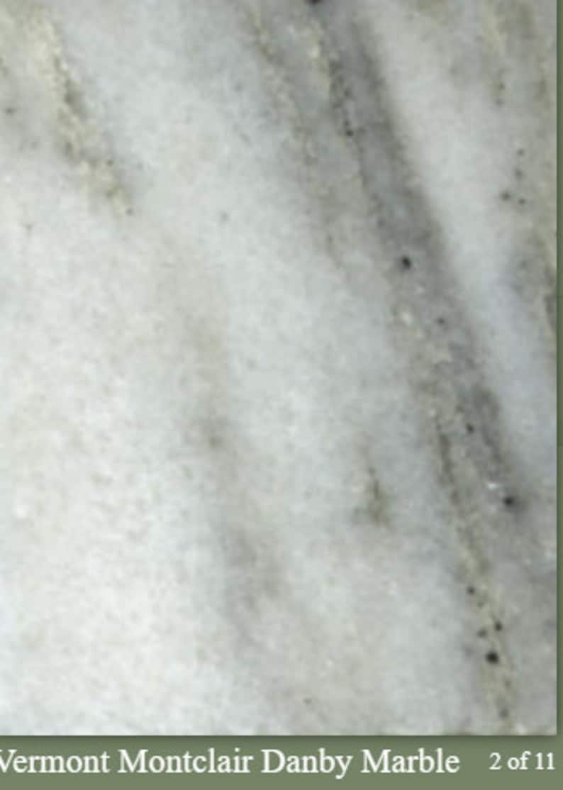 Marble Sample Vermont Marble Montclair, Mountain White, Eureka - Etsy