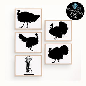 Turkey Vinyl Decals / Farmhouse Decor - Etsy