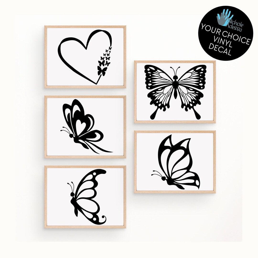 Butterfly Vinyl Decals / Garden Decor - Etsy