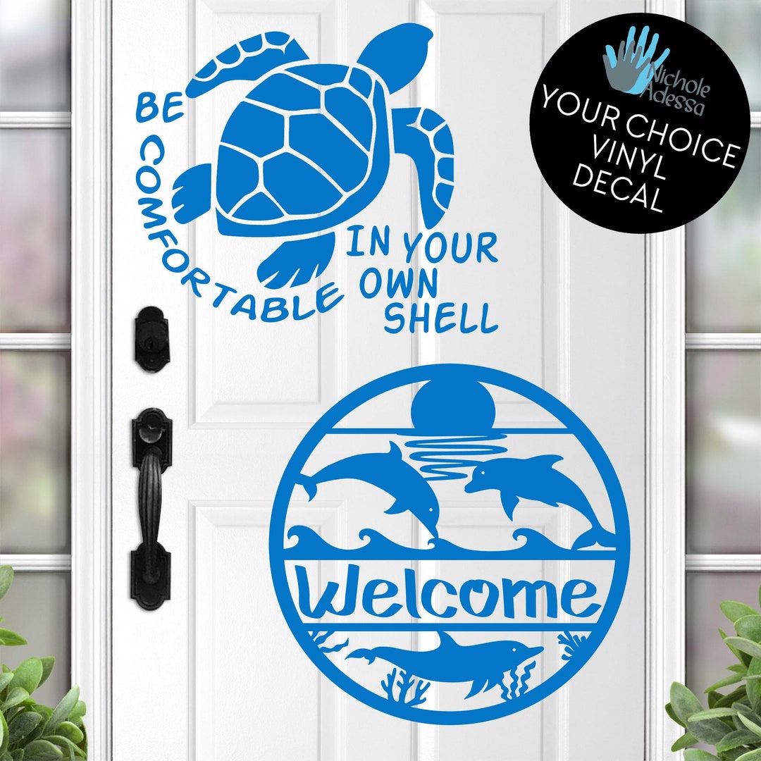 Sea Life Sign Vinyl Decal - Etsy