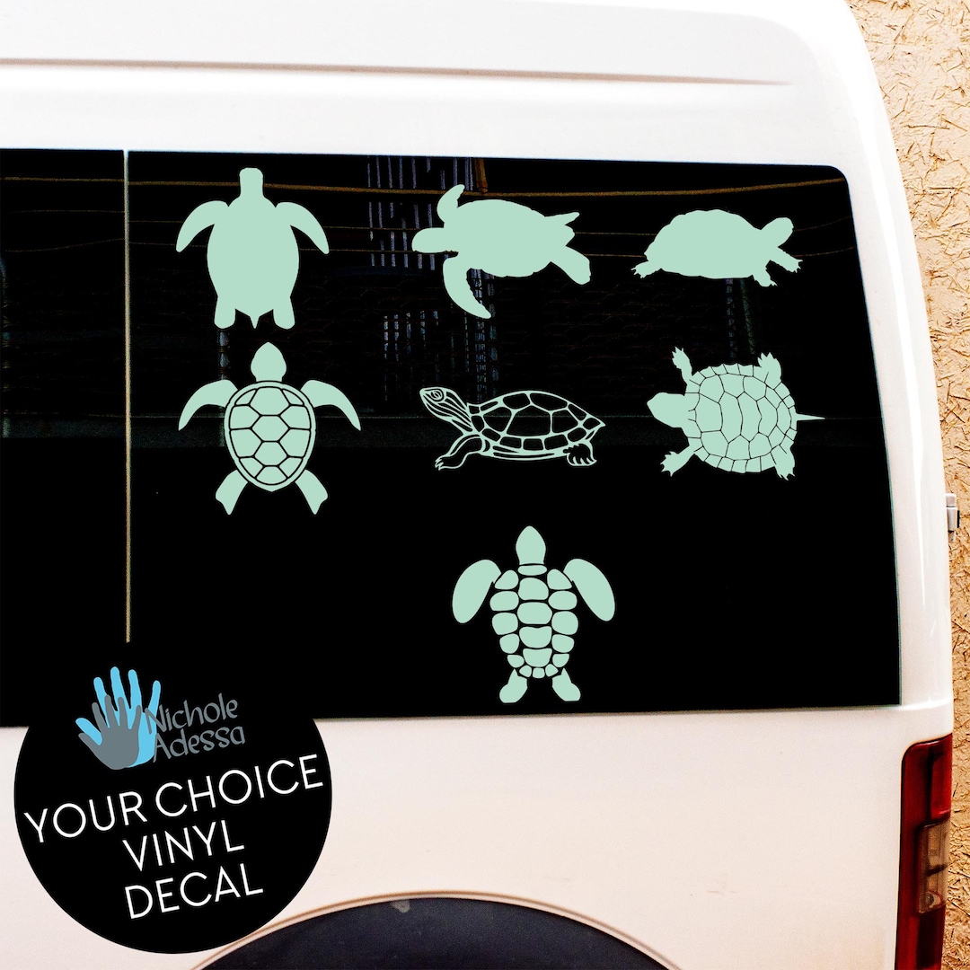 Turtle Vinyl Decal - Etsy