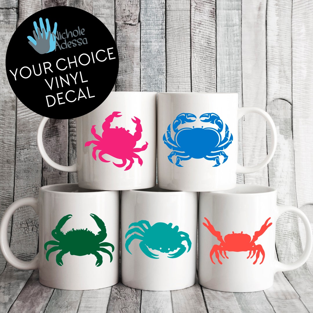 Crab Vinyl Decal - Etsy