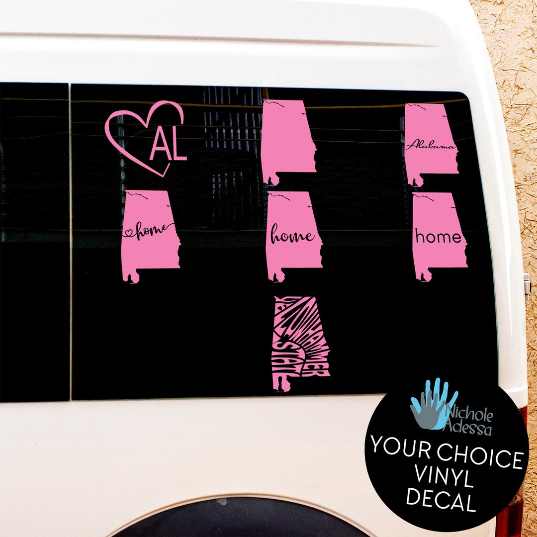 Alabama Vinyl Decal - Etsy