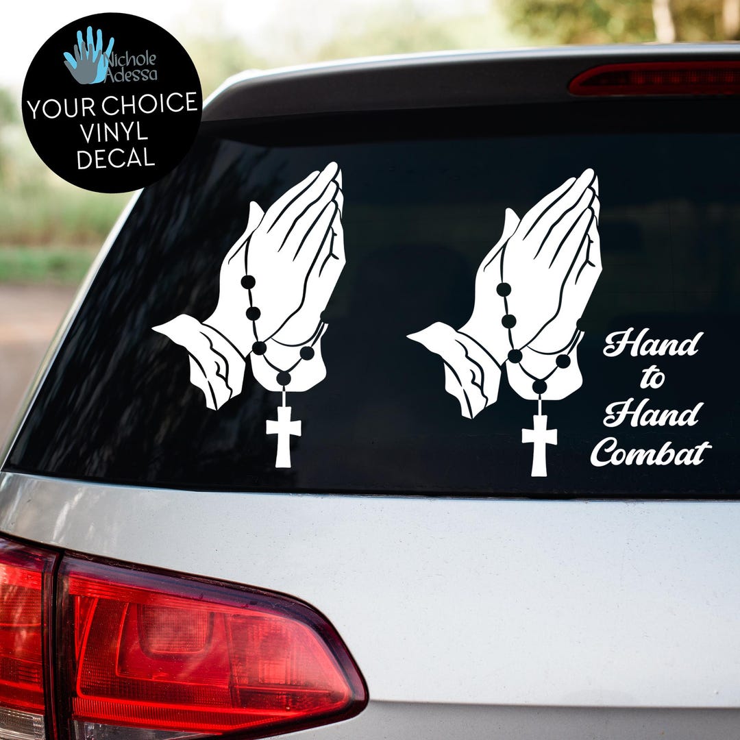 Praying Hands Vinyl Decal / Religious - Etsy