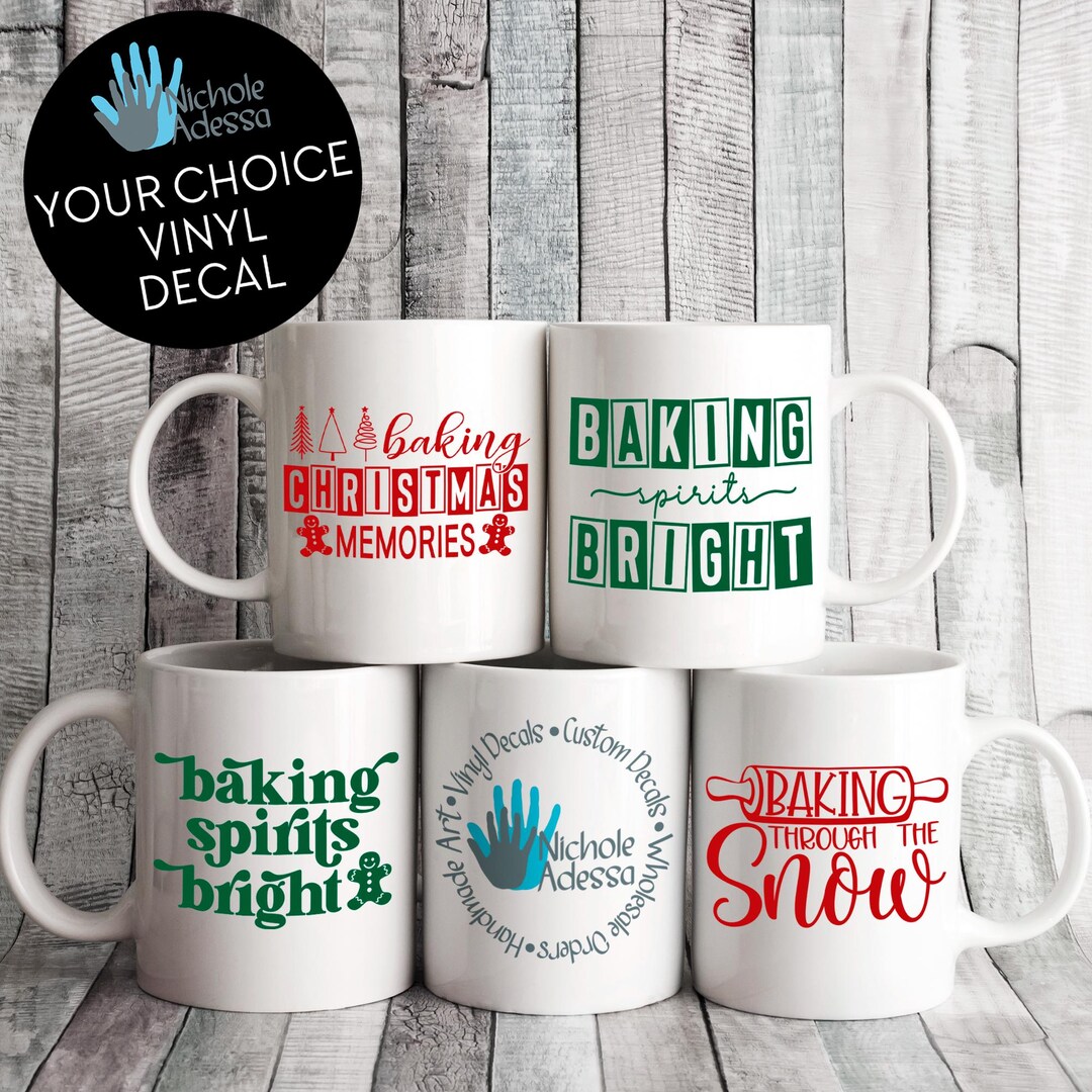 Christmas Baking Vinyl Decal - Etsy