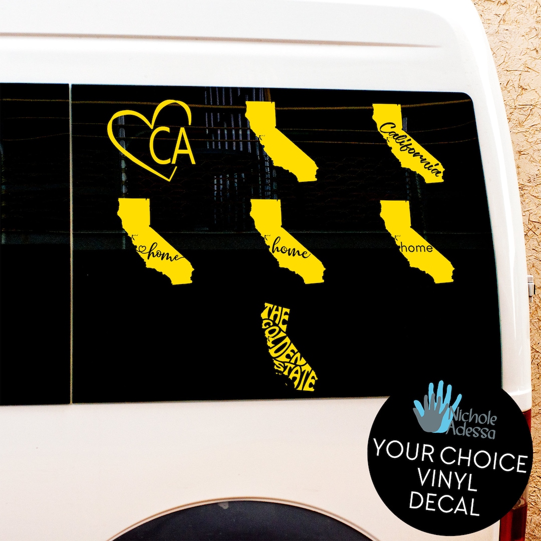 California Vinyl Decal - Etsy