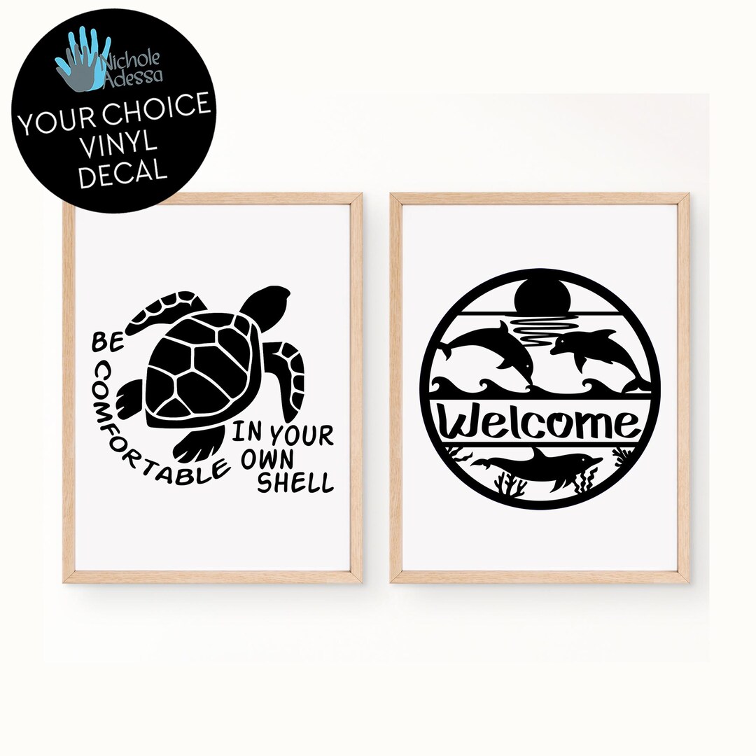 Sea Life Sign Vinyl Decals / Home Decor - Etsy