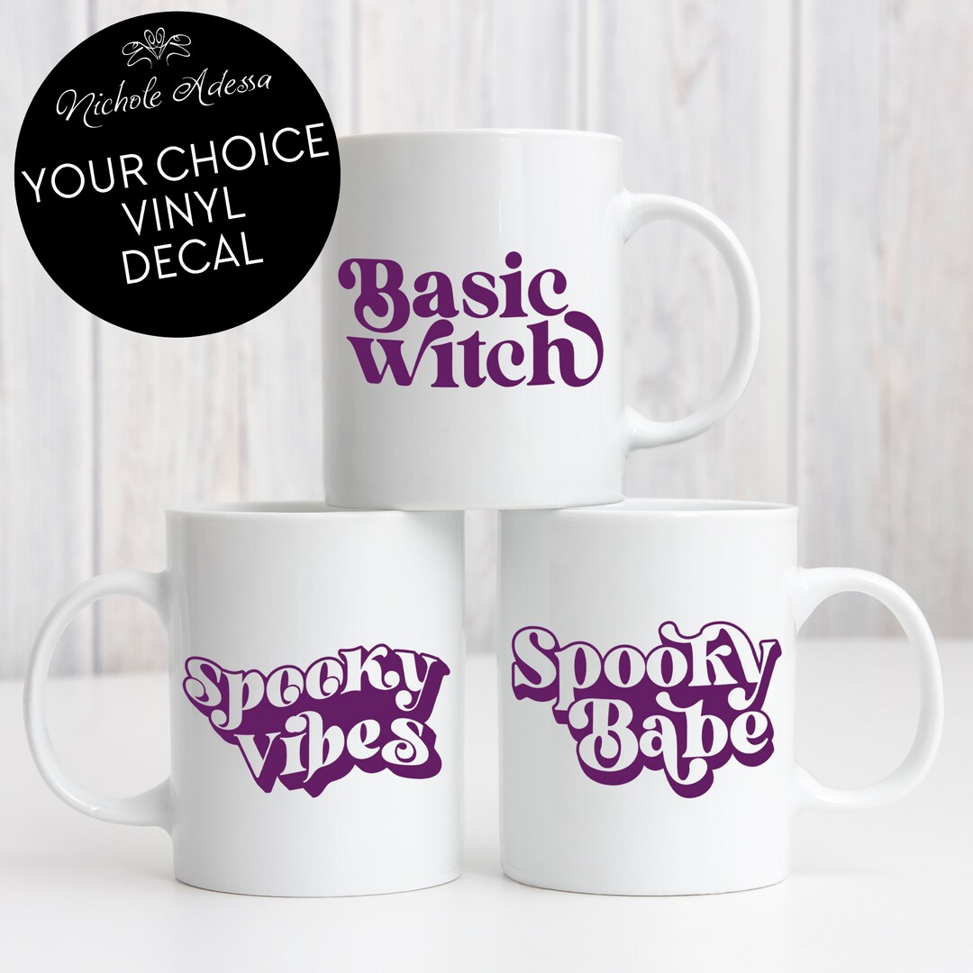 Spooky Vinyl Decal / Halloween Decor - Etsy