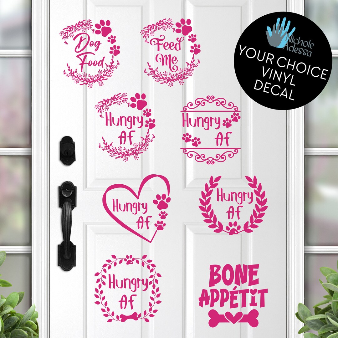 Pet Food Vinyl Decal - Etsy