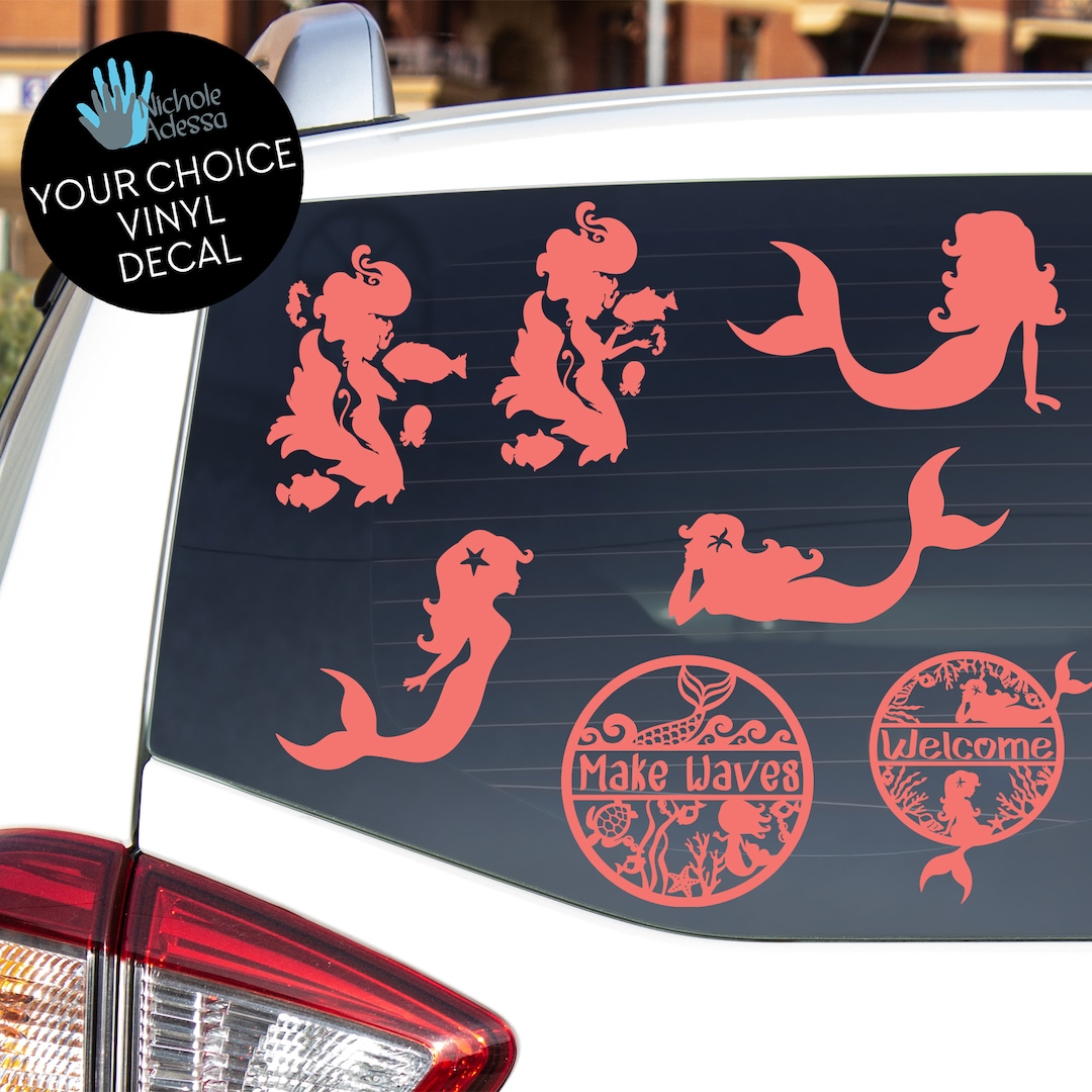 Mermaid Vinyl Decal - Etsy