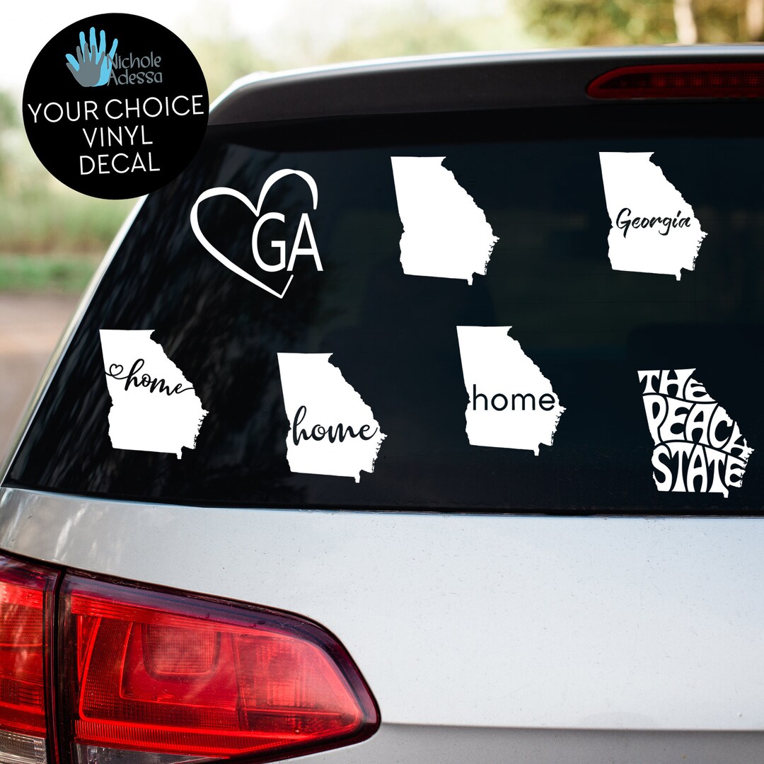 Georgia Vinyl Decal - Etsy