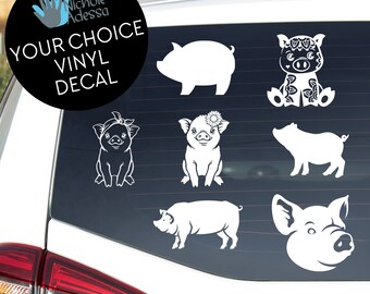Pig Vinyl Decal Sticker - Etsy