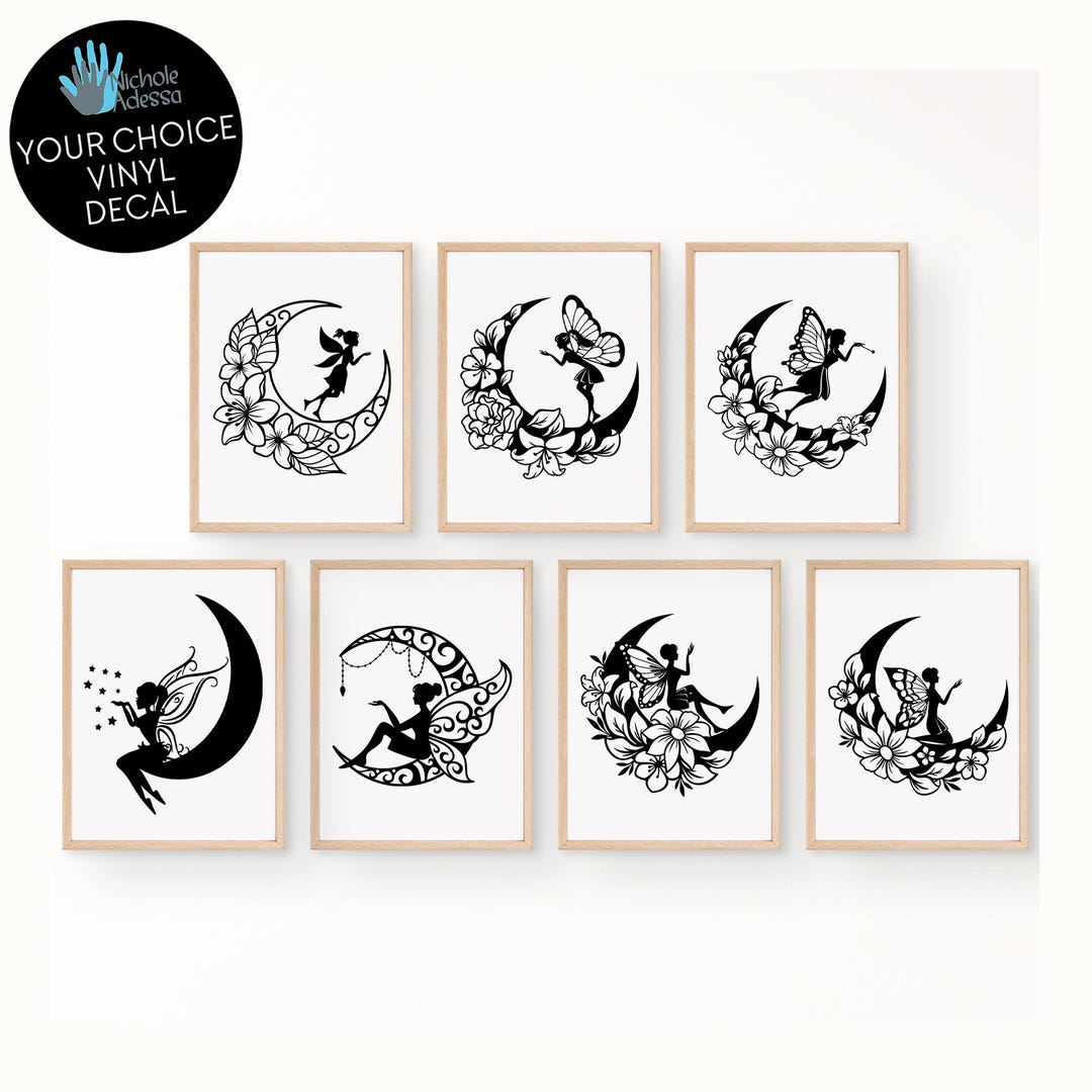 Fairy Vinyl Decals / Fantasy Decor - Etsy