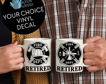 Retired Fire Marshal Firefighter Decal Sticker Fire Department Car ...
