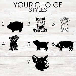 Pig Vinyl Decal - Etsy