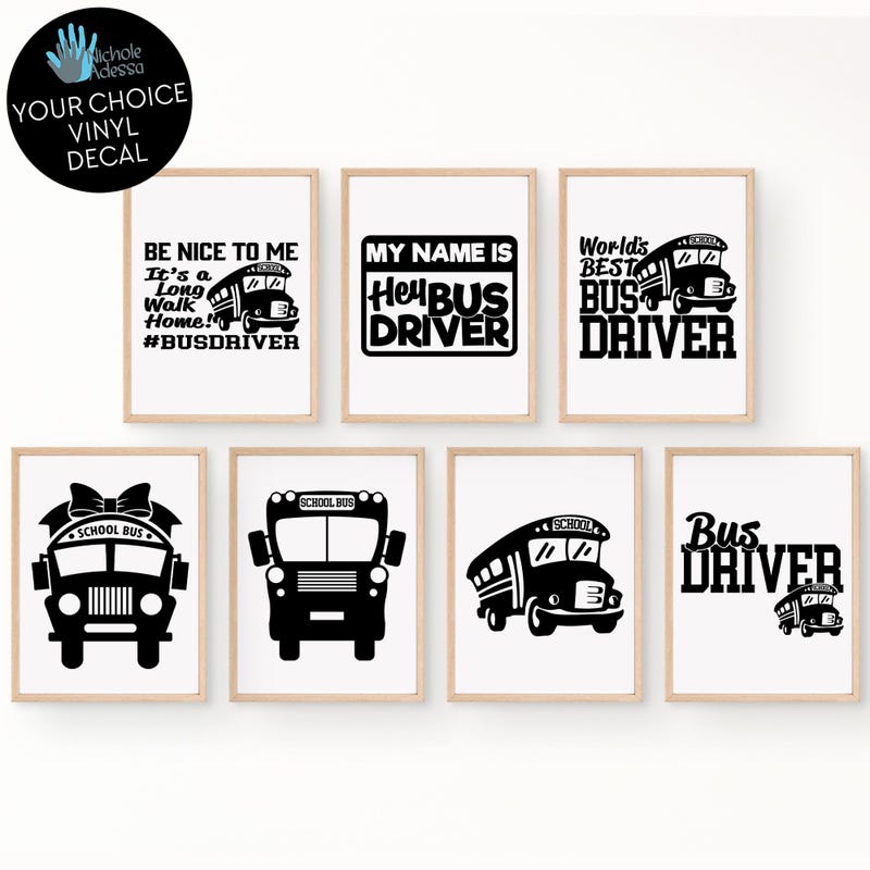 School Bus Decal - Etsy