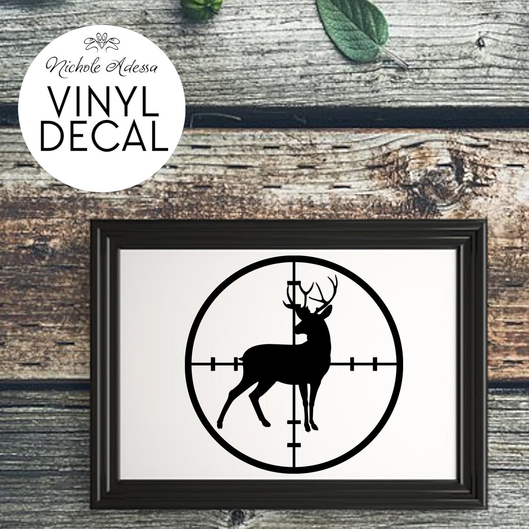 Deer in Scope Vinyl Decal / Hunting - Etsy