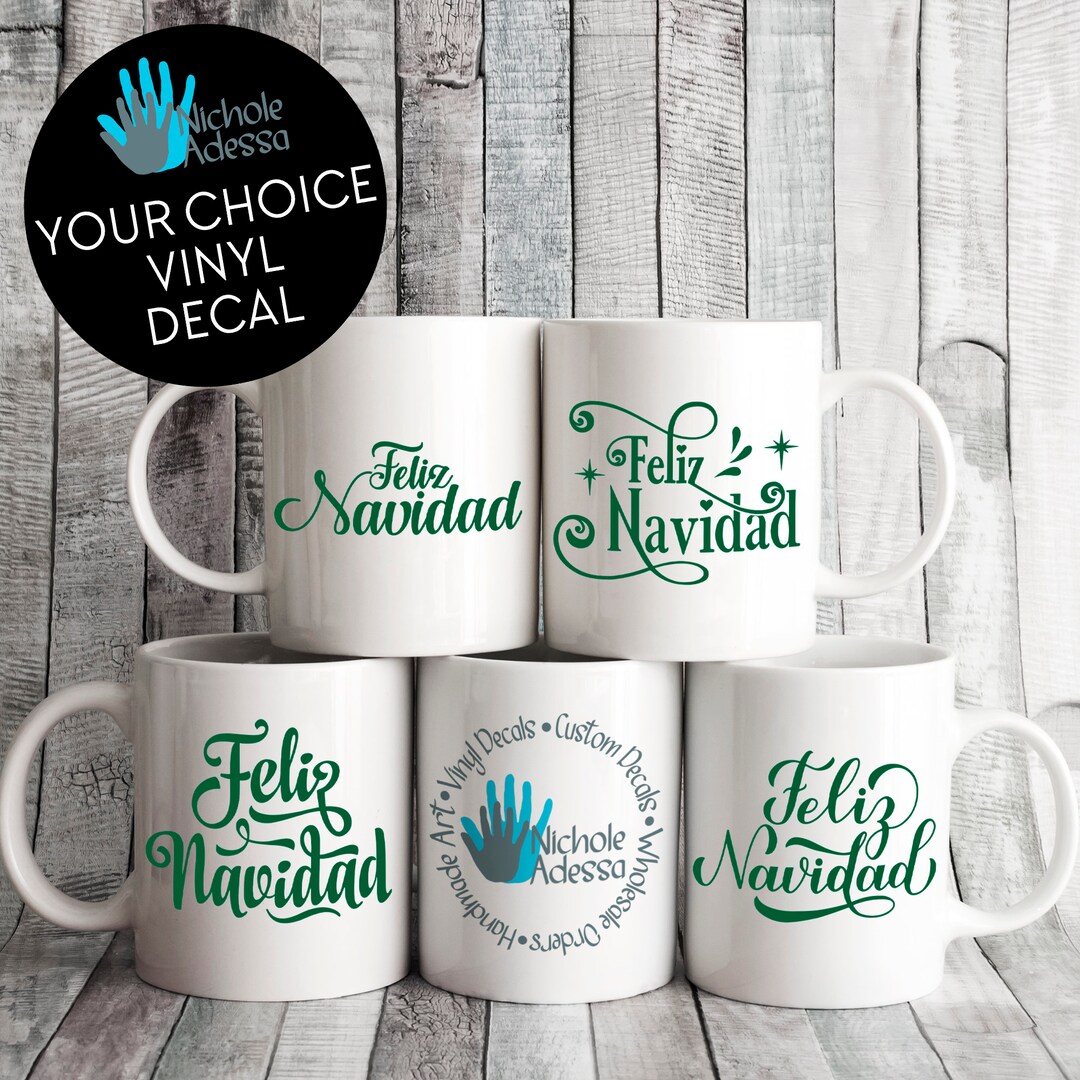 Feliz Navidad Vinyl Decal / Spanish Christmas - Etsy