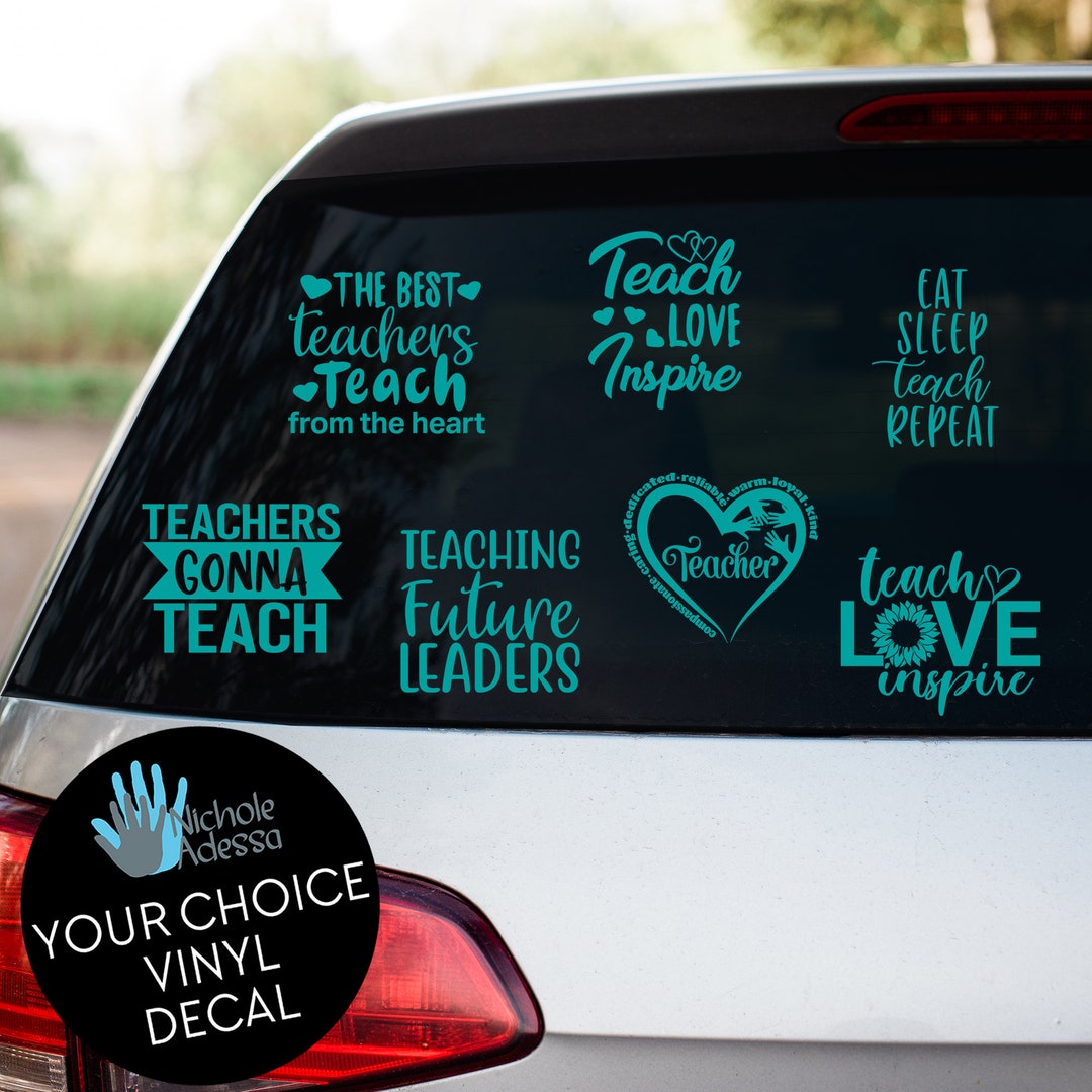 Inspiring Teacher Vinyl Decal - Etsy
