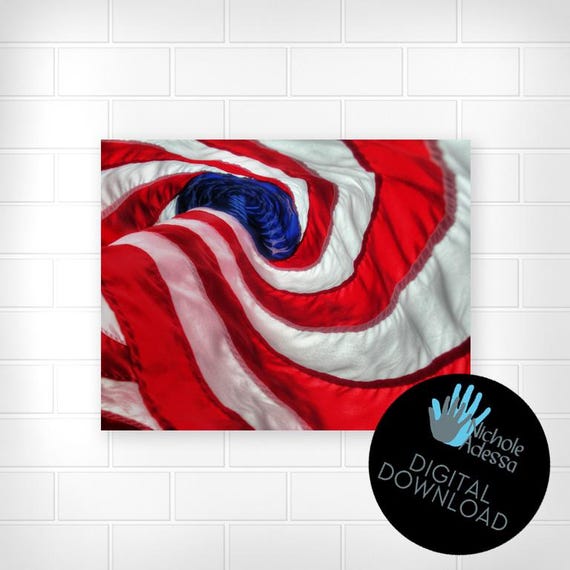 Twisted American Flag Background